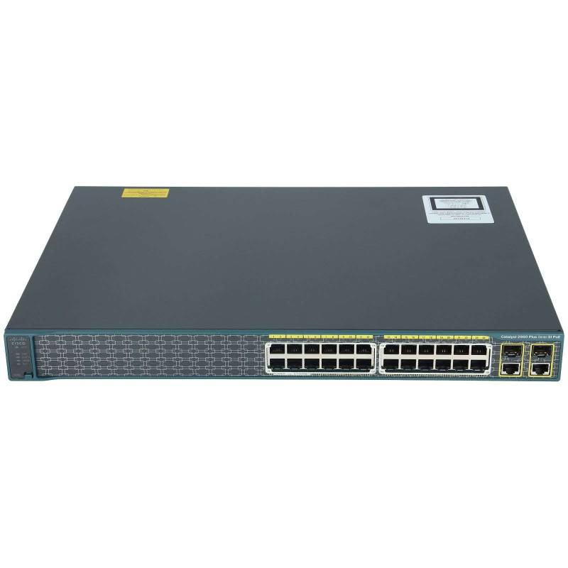 Switch Cisco 2960 24 Port PoE refurbished (WS-C2960-24PC-L)